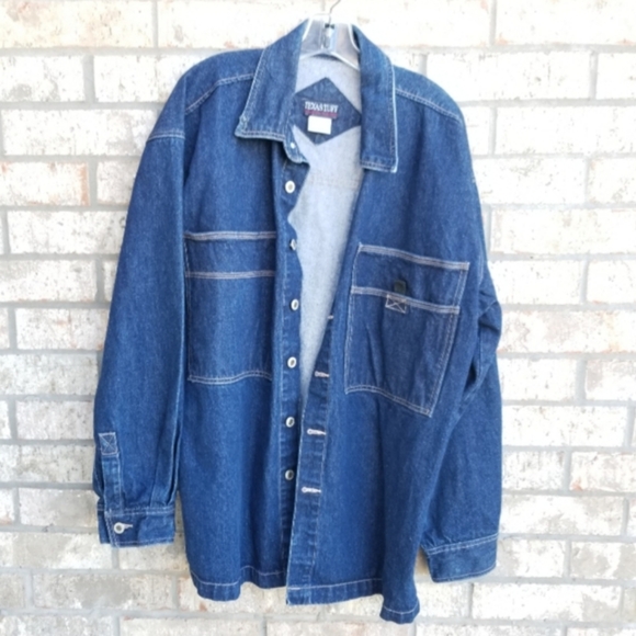 Texas Tuff | Jackets & Coats | Texas Tuff Blue Denim Jean Trucker ...